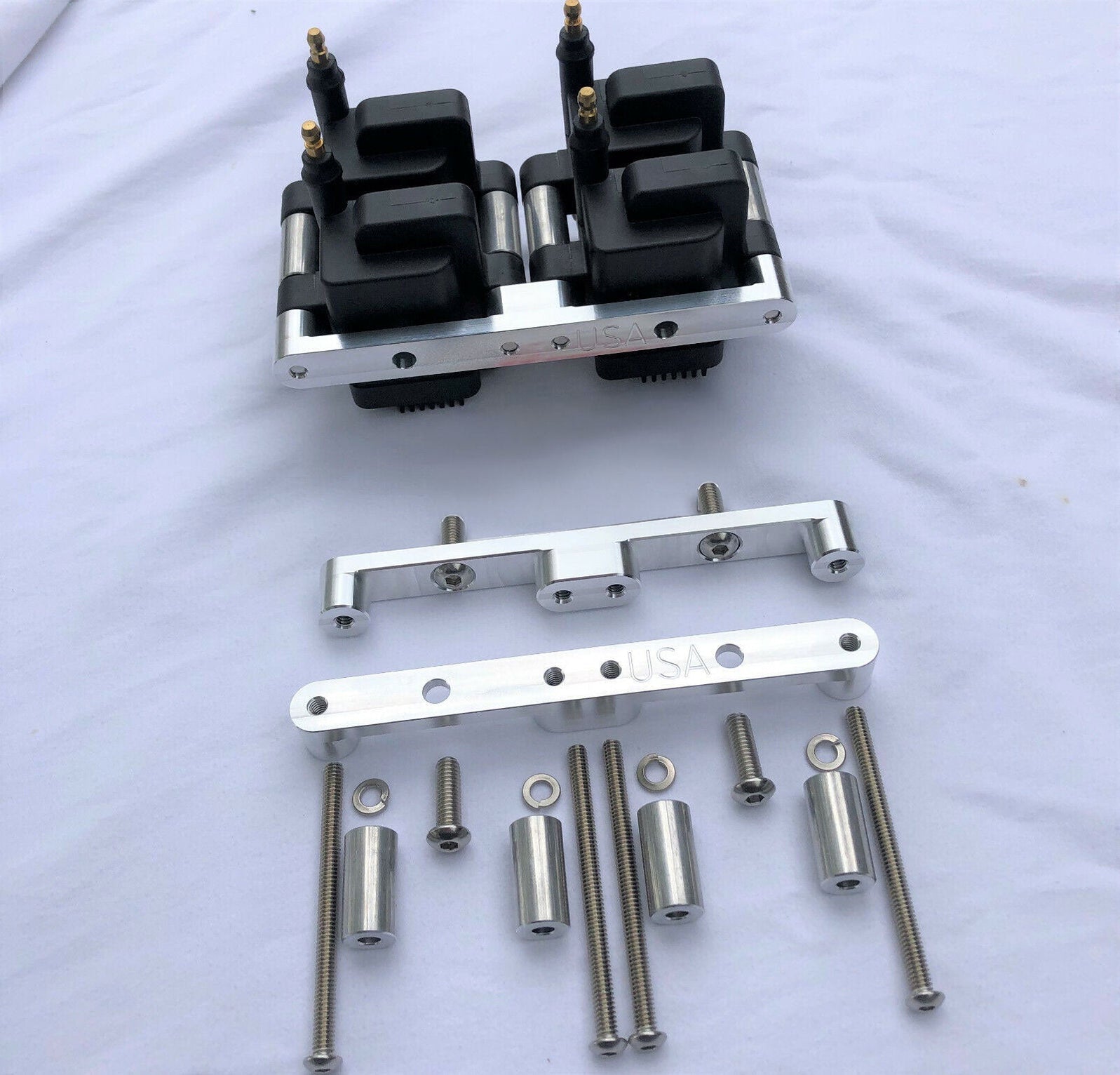IGN1A MSD LINK Haltech ECUMaster Smart Coil Bracket Mounts 4 Cylinder ...