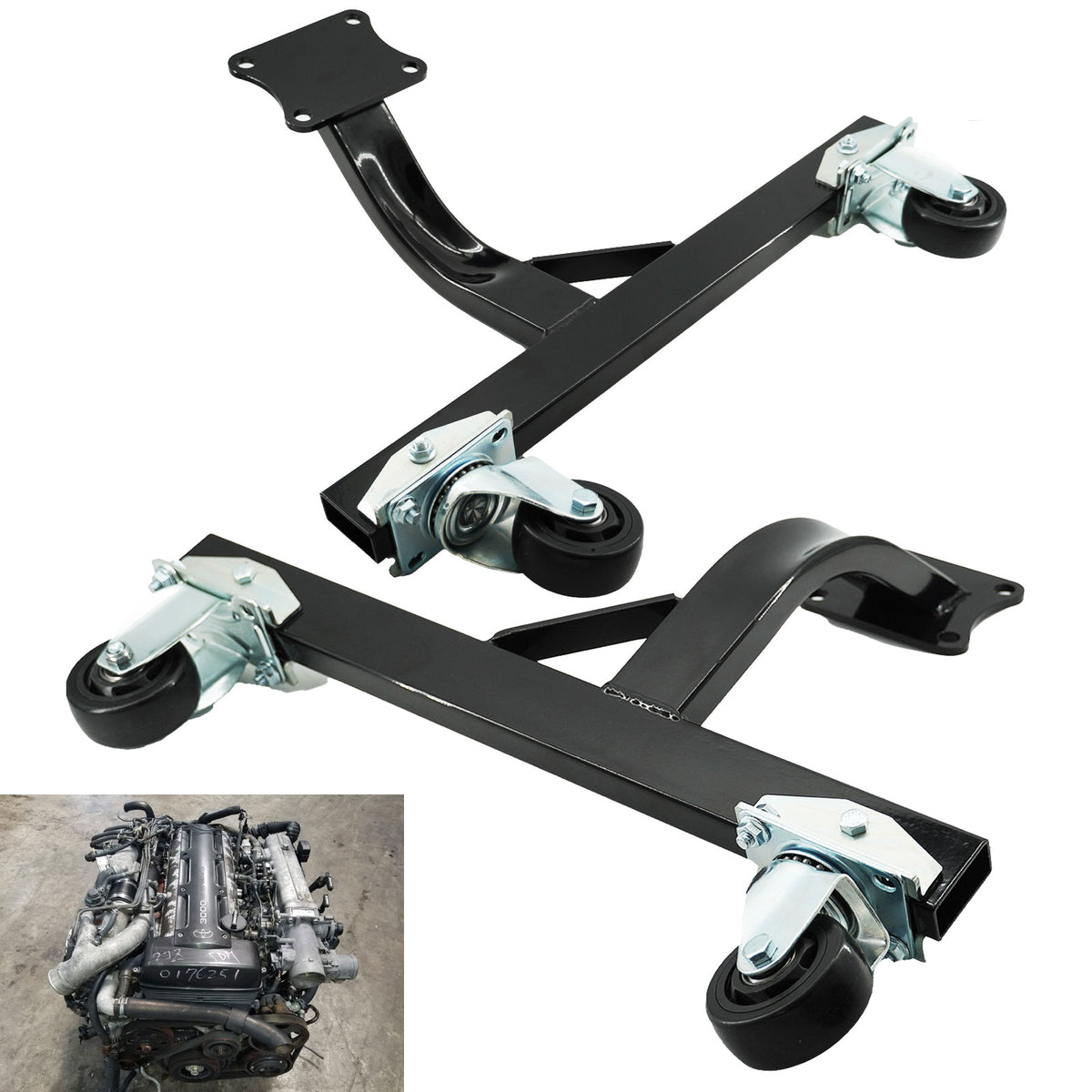 2JZ 1JZ Engine Cradle Stand Rolling Cart for Toyota Lexus 1J 2J GE GTE ...