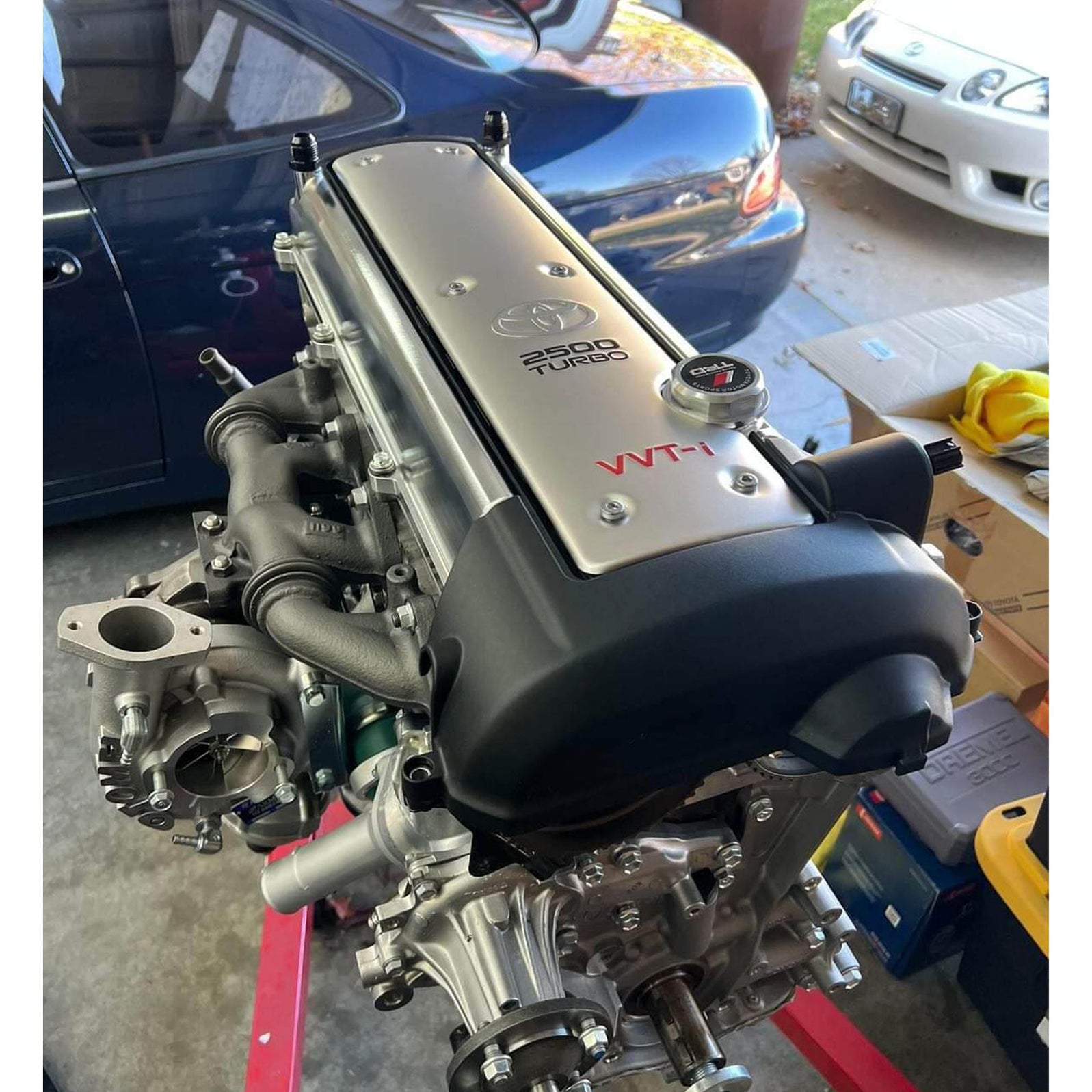 Toyota Supra 2JZ GTE VVTI Billet Valve Covers Anodized Oil Cap Bolts 2 ...