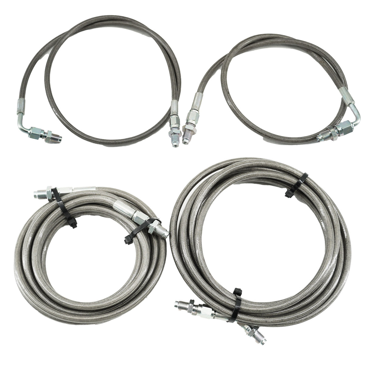 Stainless Main Front & Rear Brake Line Replacement Kit for 92-95 Honda ...