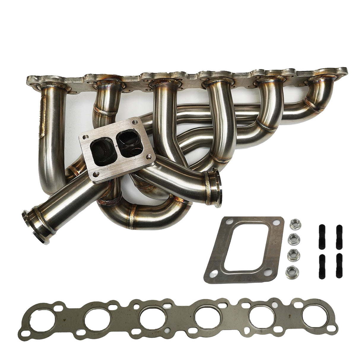 RB20 RB25 RB26 DET T4 Top Mount Turbo Manifold For Nissan GTR 44mm Twi ...