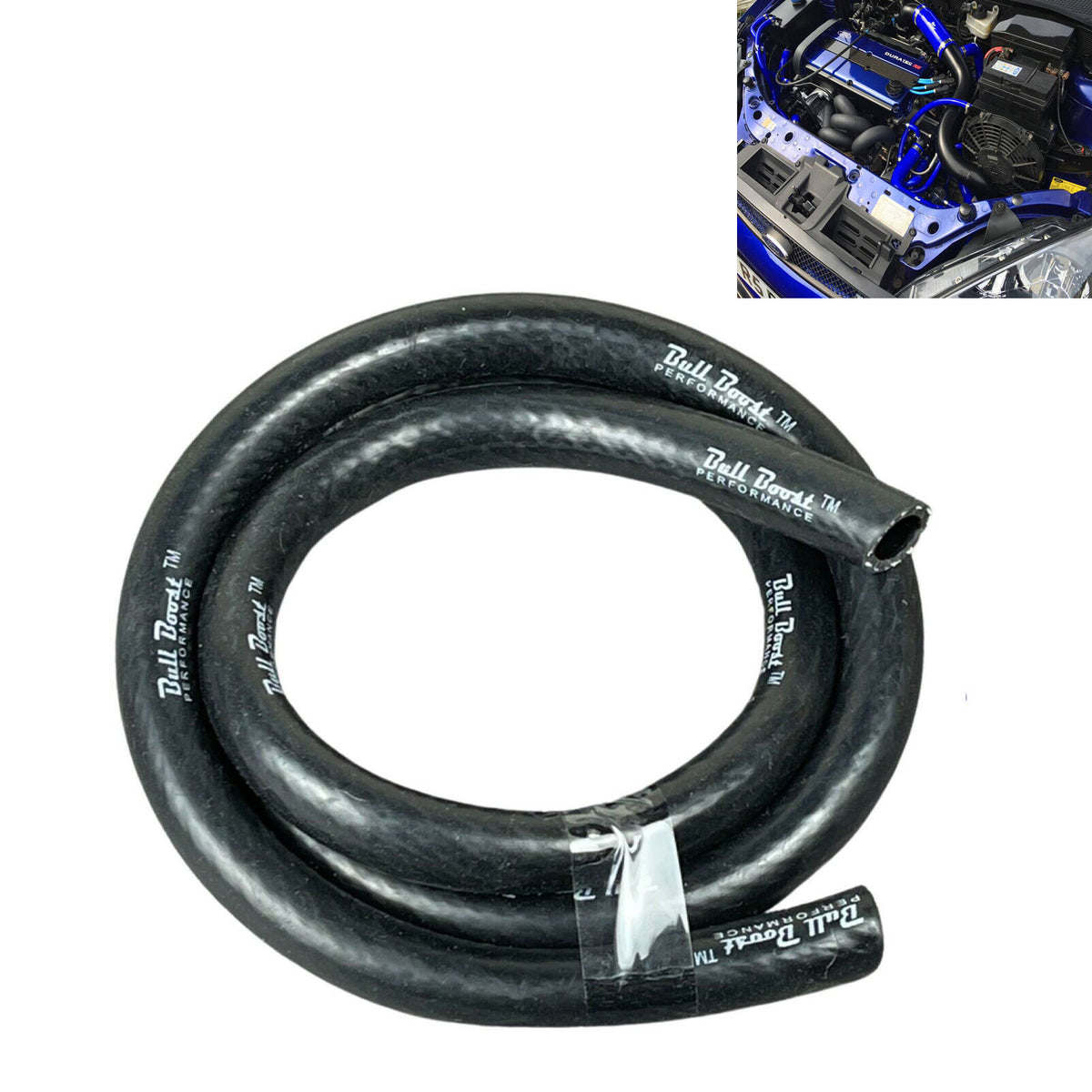 1FT Per Order 10mm 3-8" Black Vacuum Silicone Hose Racing Line Pipe Tu ...