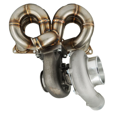 B Series AC PS Compatible T3 .63 Turbo Manifold Kit GSR B16 B18 B20 Fo ...