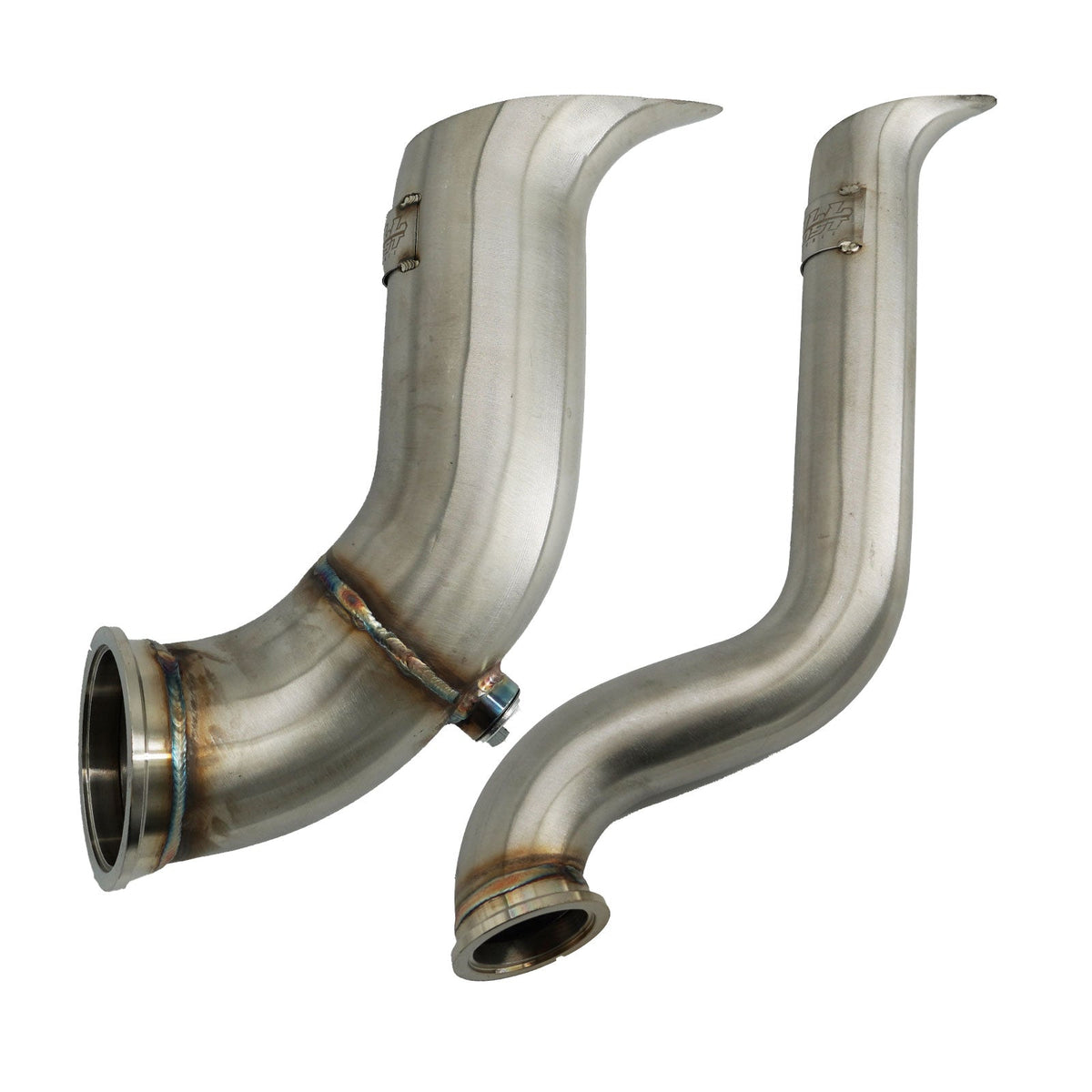 H Series Tear Drop Hood Exit Up Pipe Dump Tube For Top Mount Turbo Man ...