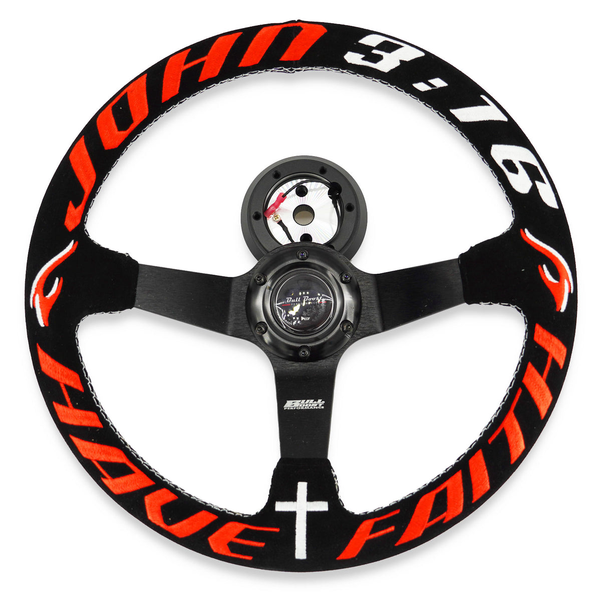 John 350mm Steering Wheel + Short Hub Adapter Kit For Mazda Miata RX-7 ...