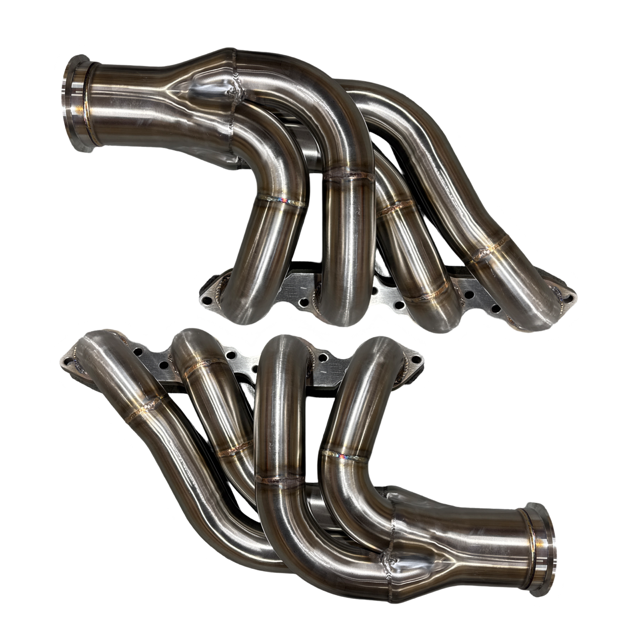3.5" V band Turbo Exhaust Headers For BBC Big Block Chevy 396/427/454 ...