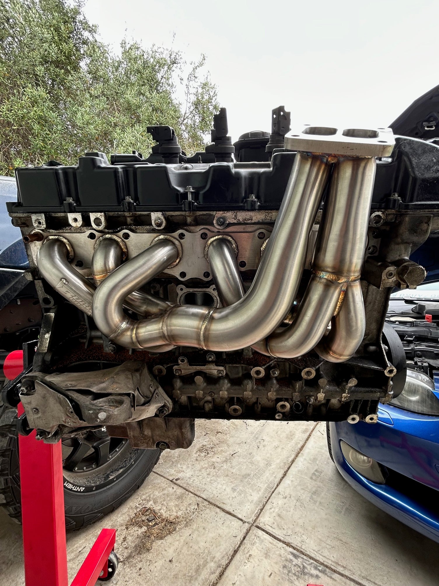 N54 Top Mount T4 T3 Single Turbo Exhaust Manifold for 135i 335i 535i Z ...