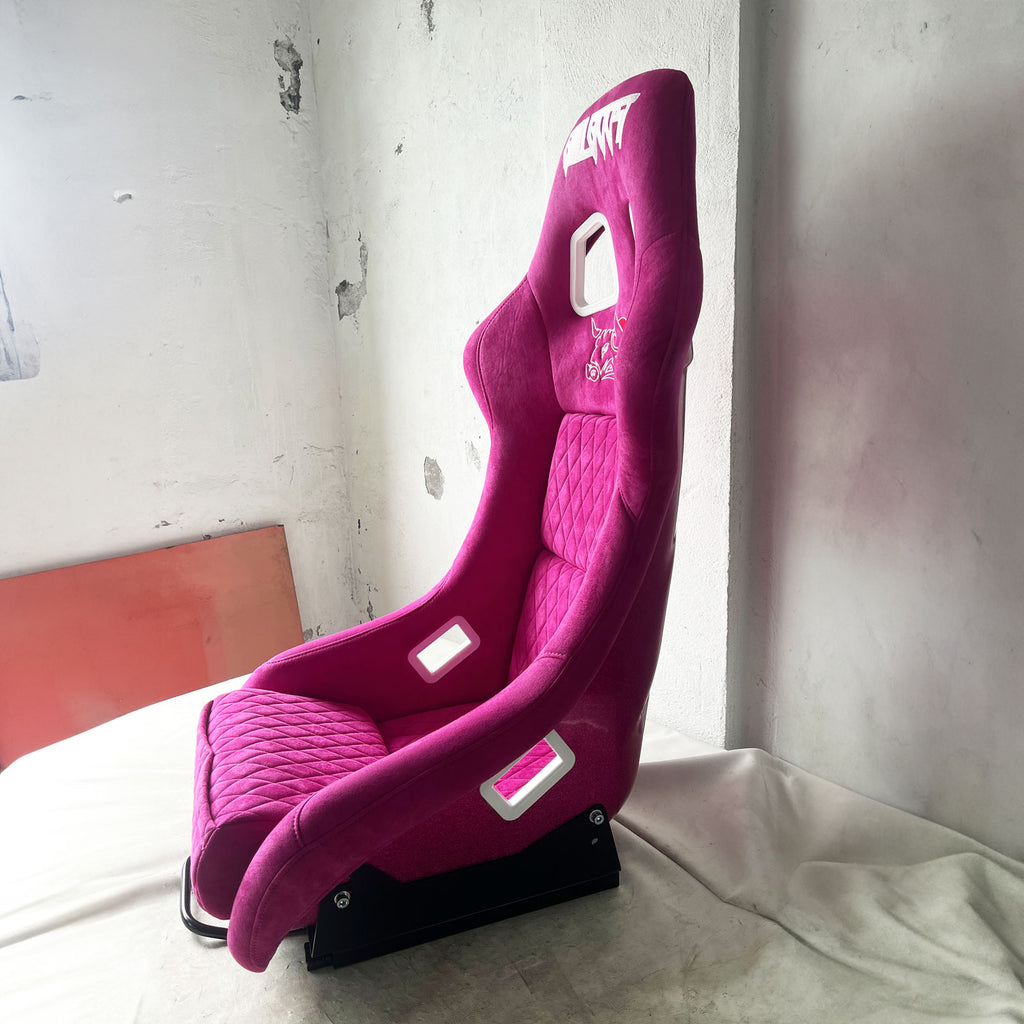 Pink Bull Boost Adjustable Racing Lowered Heartbreak Bucket Seat with ...