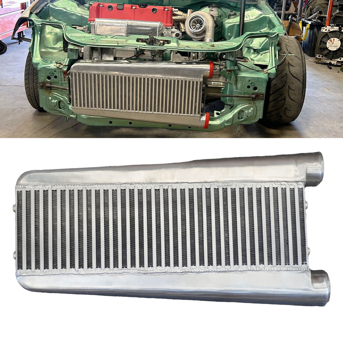 3" K Series Vertical Flow Intercooler K20 K24 For Honda Acura RSX Civi ...