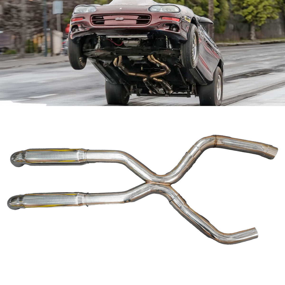 93-02 LS1 LT1 F Body 3" Duals for Camaro Trans AM Firebird Exhaust Z28 ...