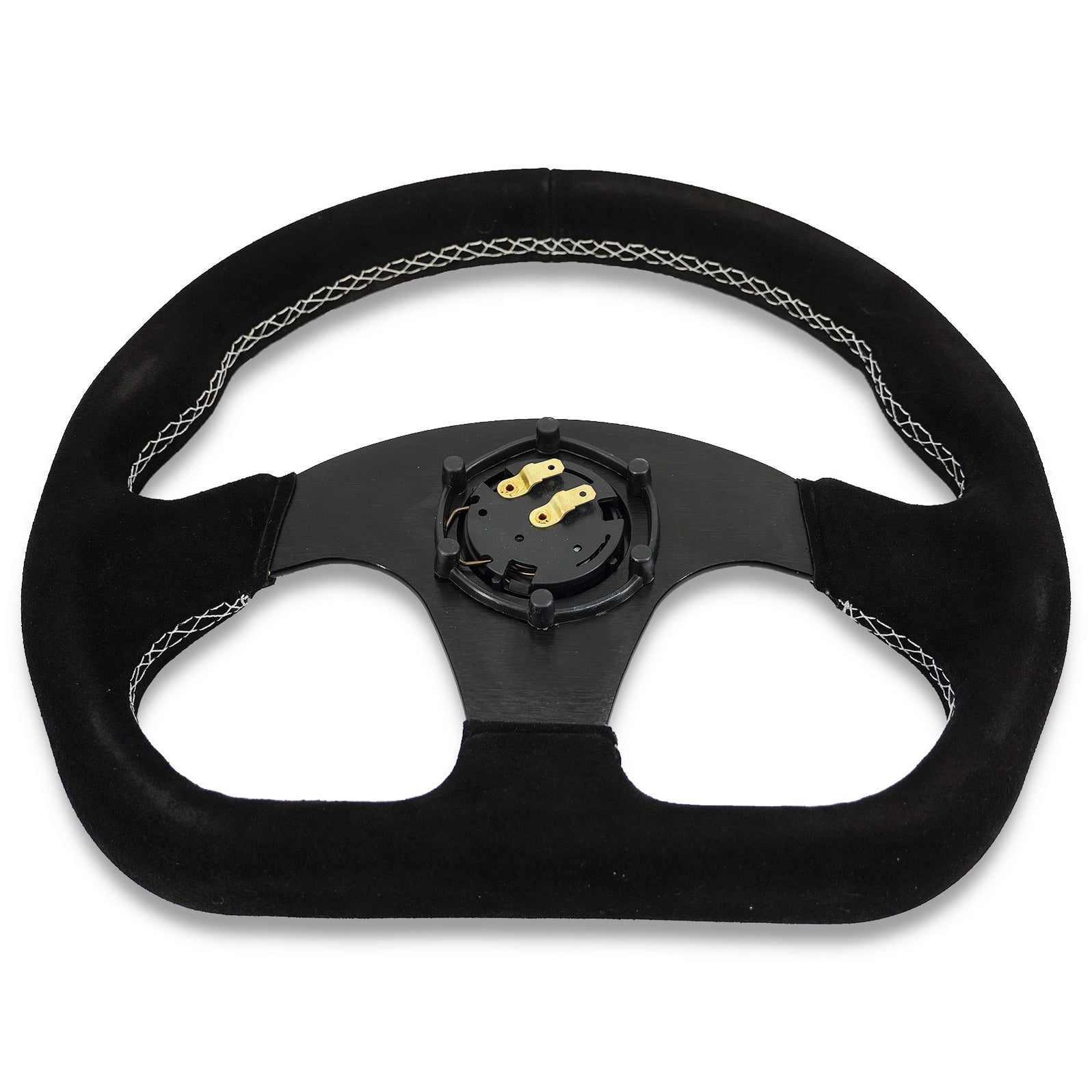 Heartbreak Lightweight Flat Racing Billet 6-Bolt Steering Wheel Black ...