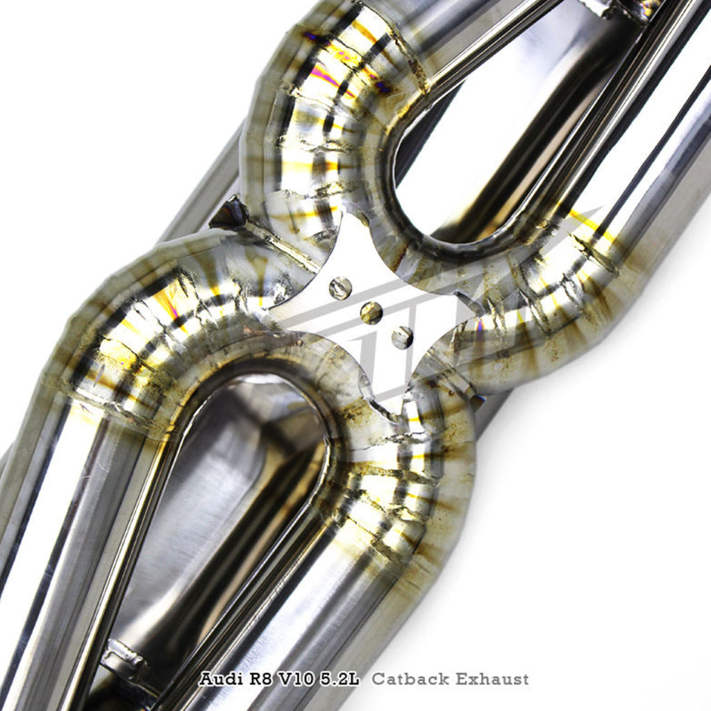 Titanium True F1 Valved Exhaust System for Audi R8 V10 5.2 2017–23 Typ ...