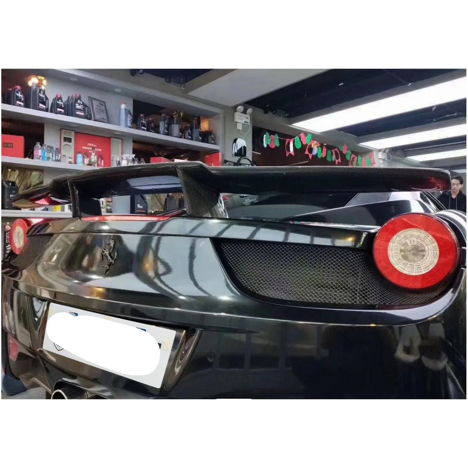 Carbon Fiber Rear Spoiler Wing for Ferrari 458– Bull Boost Performance