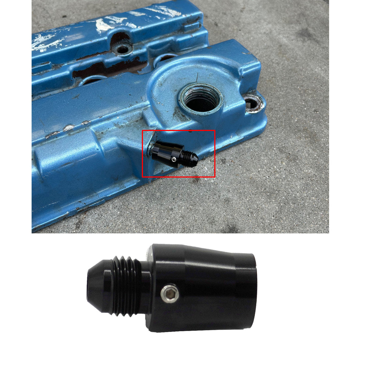 Valve Cover Vacuum Adapter Fitting AN6 For B Series Honda Civic Acura ...
