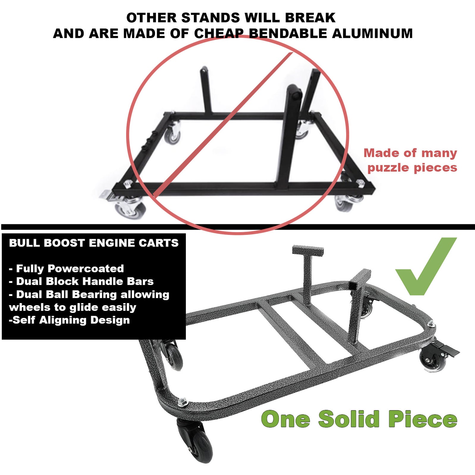 K Series K20 K24 Engine Cradle Stand Cart Quick Block Handle Bars Cast ...