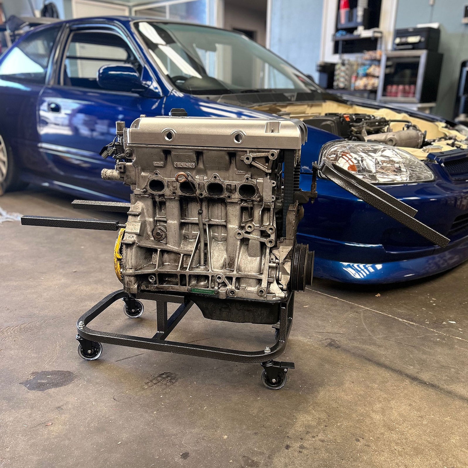 K Series K20 K24 Engine Cradle Stand Cart Quick Block Handle Bars Cast ...