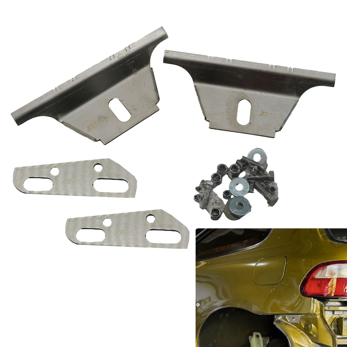 Bumper Lift Kit For Honda Civic EK EG CRX Gap Fix With Hardware Rear H ...