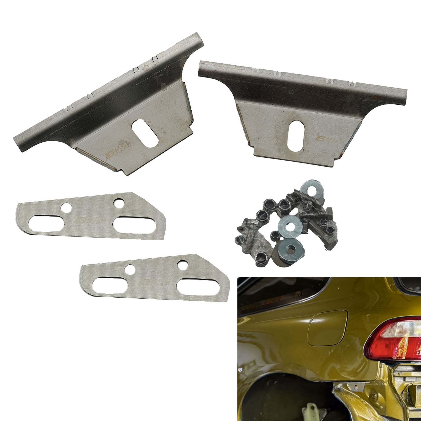 Front & Rear Bumper Lifts For Honda Civic EG Hatchback With Hardware U ...