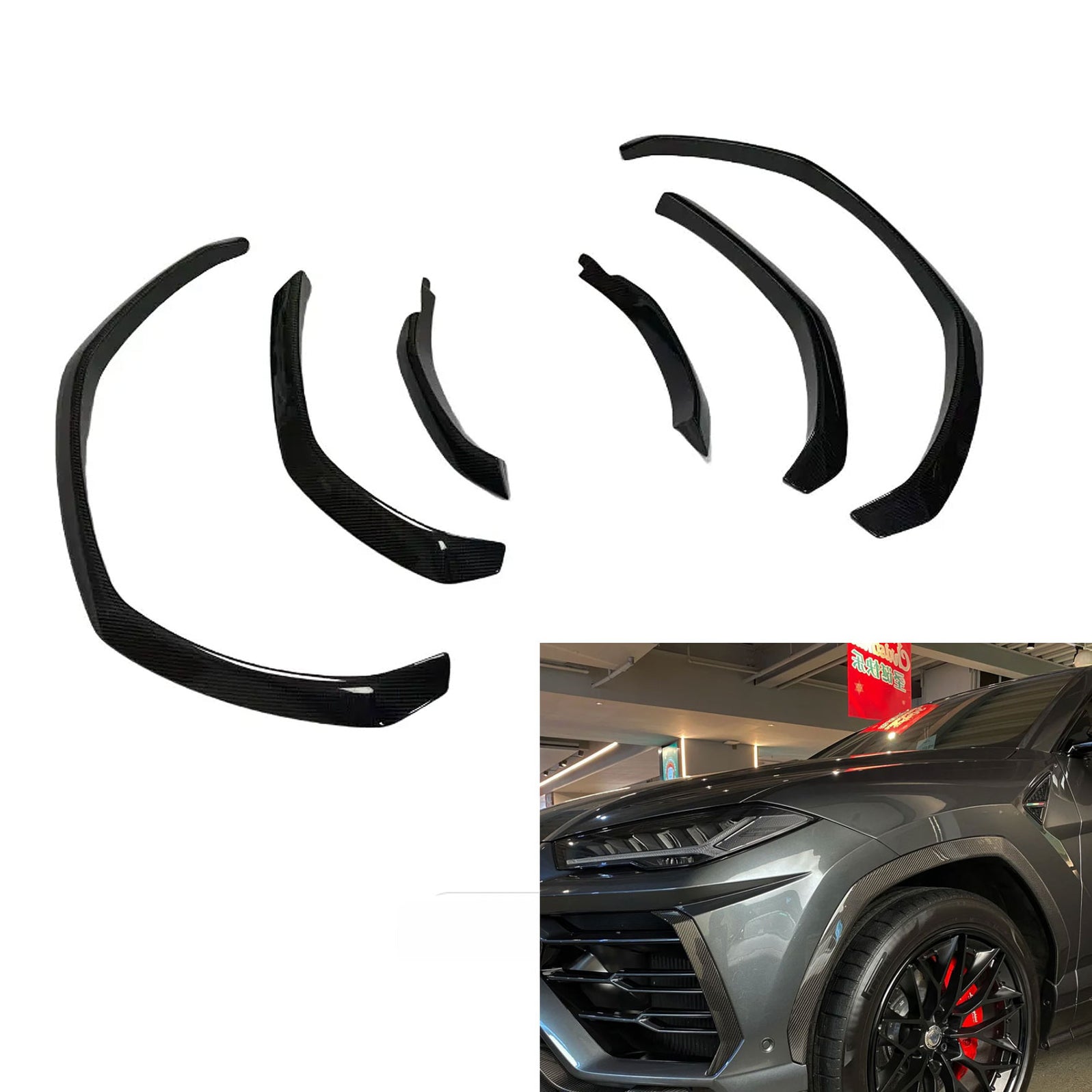 URUS Carbon Fiber Fender Flare Trim for Lambo Truck– Bull Boost Performance
