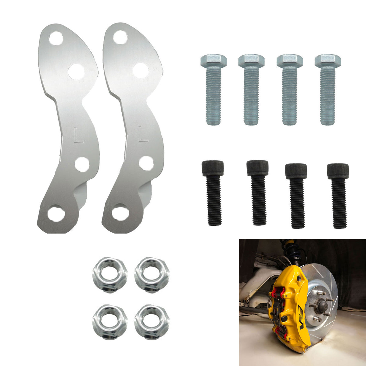 Front Only CTS-V Brake Caliper Adapter Kit for MK4 Supra/SC Chassis SC ...