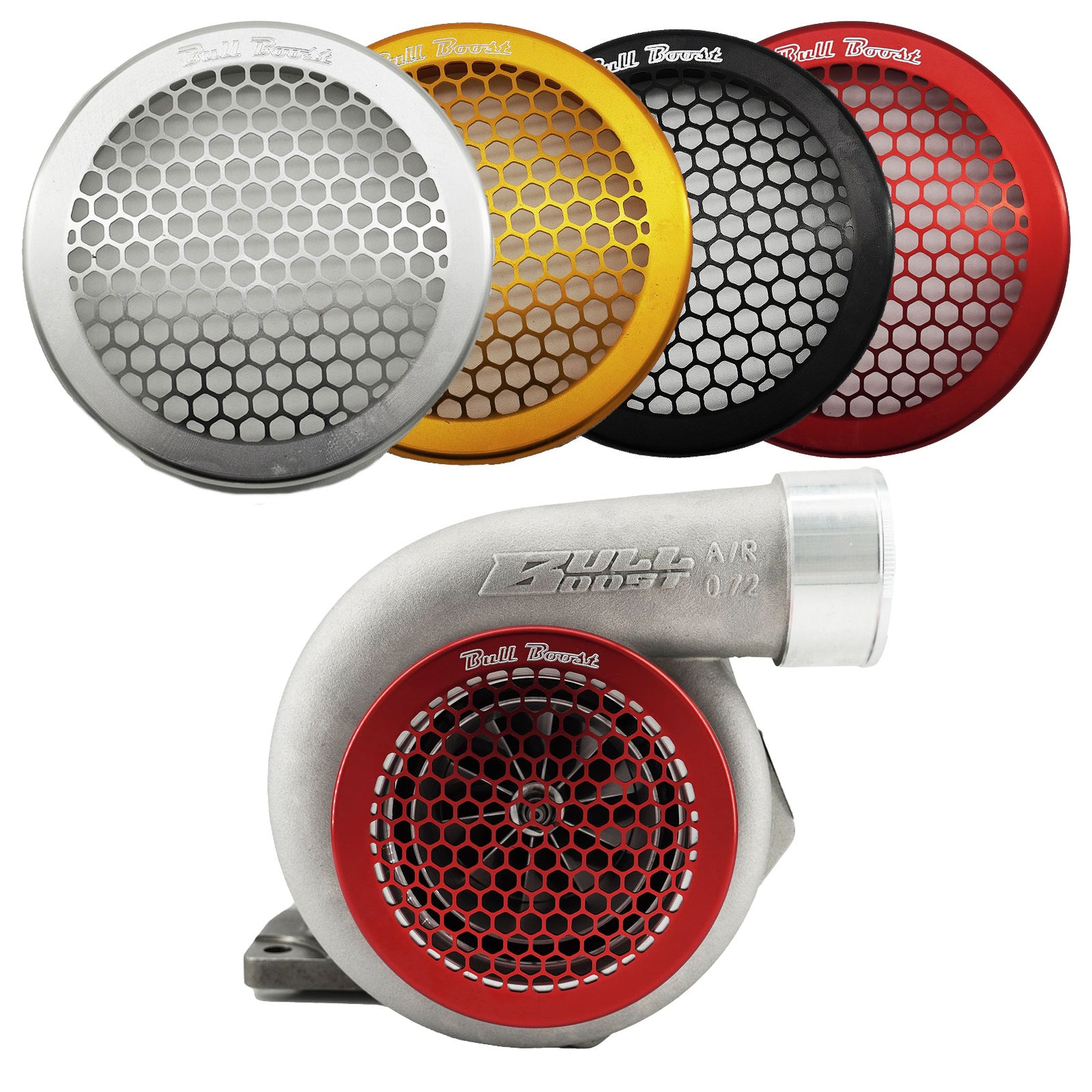 Billet 4" Inch Turbo Inlet Guard Velocity Stack Adapter Bellmouth Inta ...