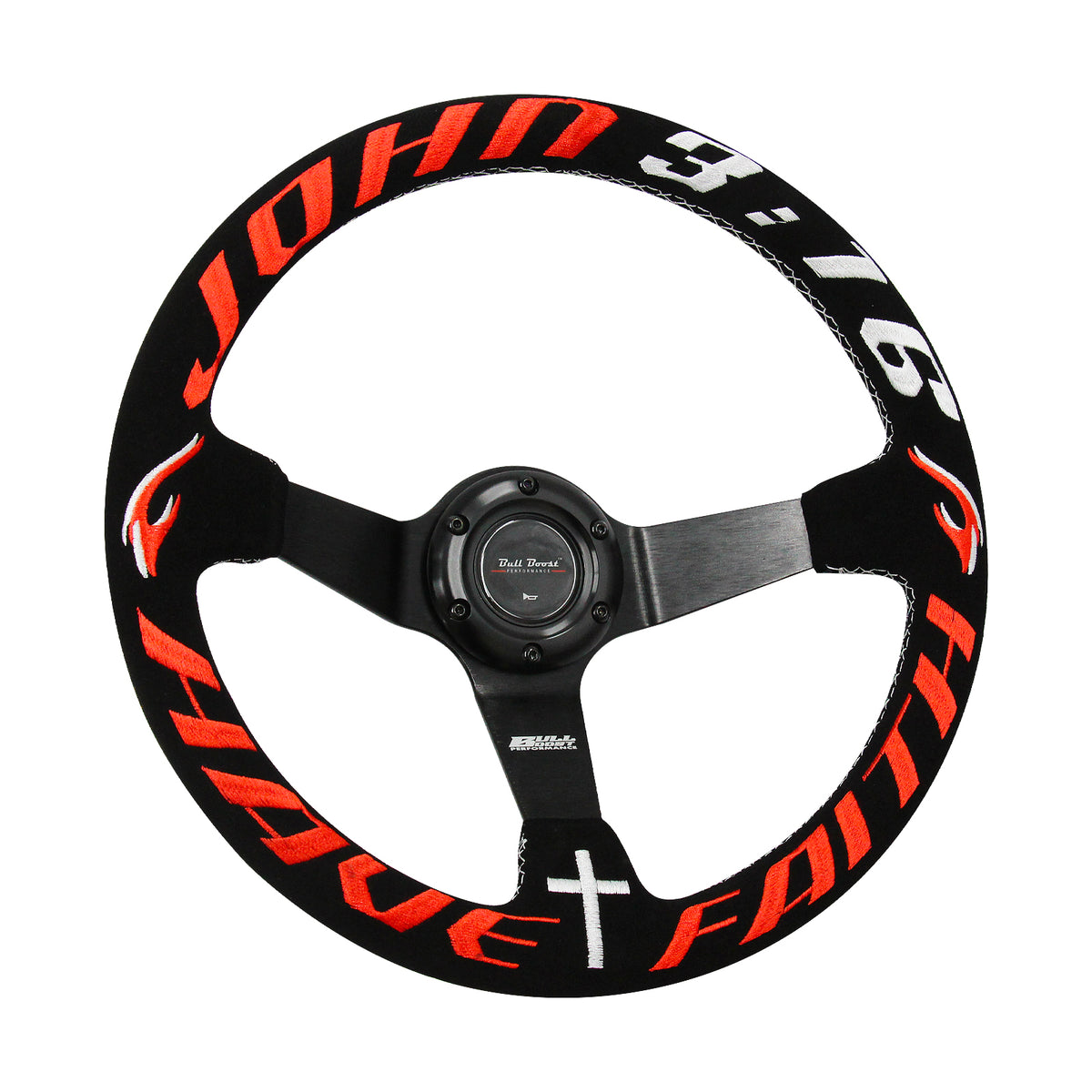 Deep Dish Steering Wheel DNA MOTORING 350mm Deep Dish Racing Steering ...