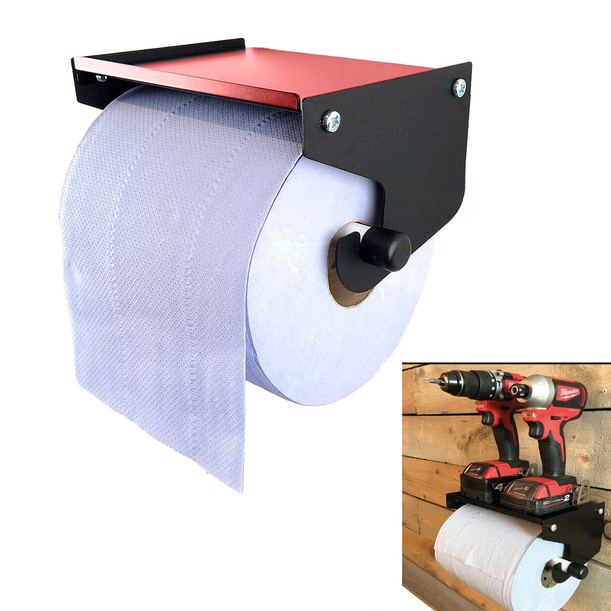 Industrial Blue Roll Paper Towel Dispenser Holder Workshop Garage Clea ...