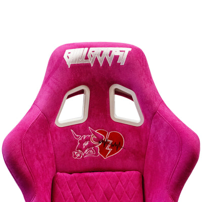 Pink Bull Boost Adjustable Racing Lowered Heartbreak Bucket Seat with ...