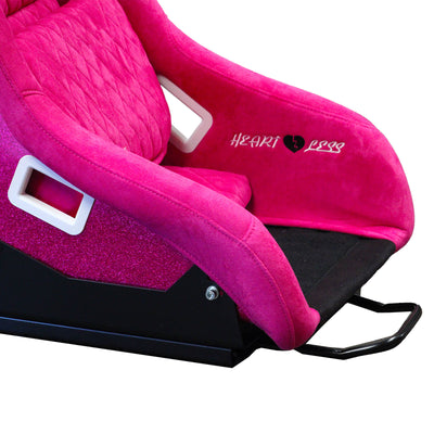 Pink Bull Boost Adjustable Racing Lowered Heartbreak Bucket Seat with ...
