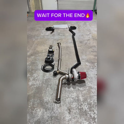 Rear Custom Mount Turbo Kit For Nissan 350Z Fairlady Z33 Infiniti G35 ...