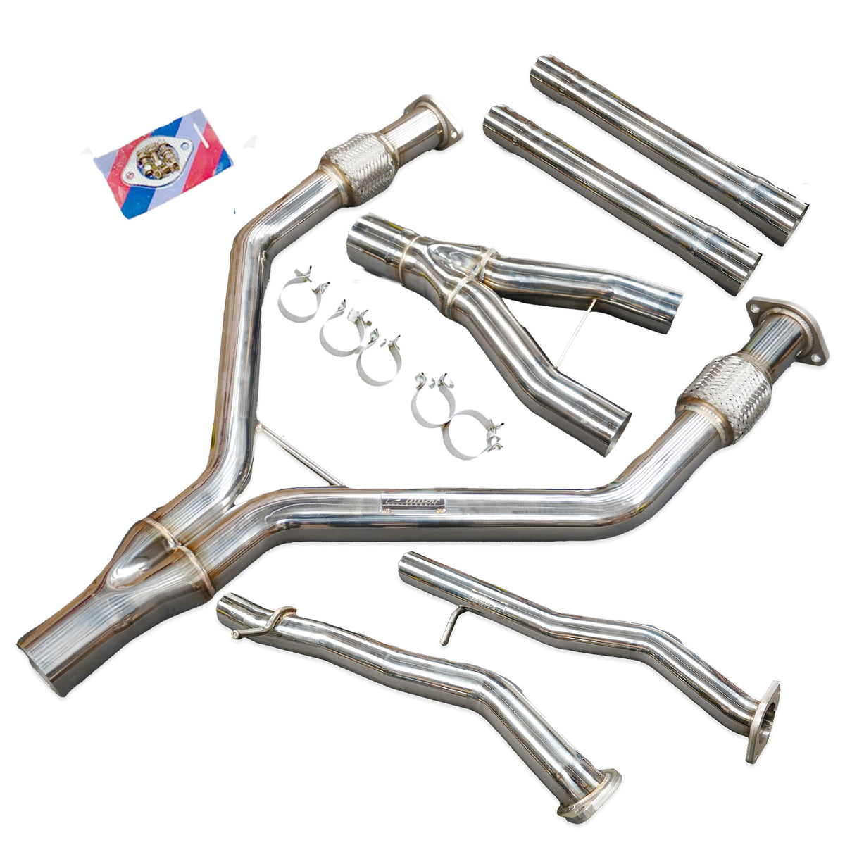2.5" to 3" Y-Pipe Kit Stainless Steel for 2017-2022 Infiniti Q60 CV37 ...