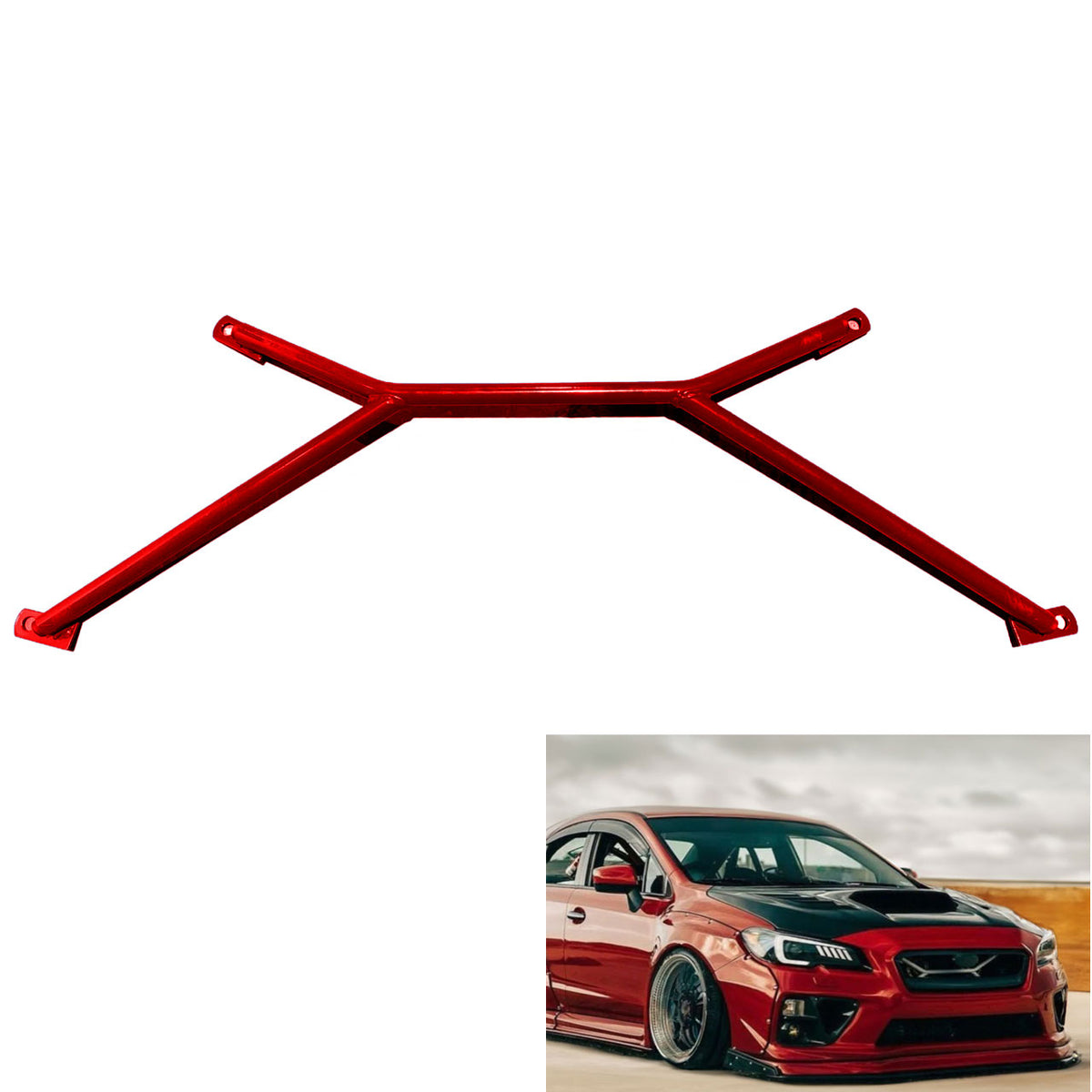 Half Front Chassis Brace for Subaru WRX STI 15-21 Reinforcement Bar ...
