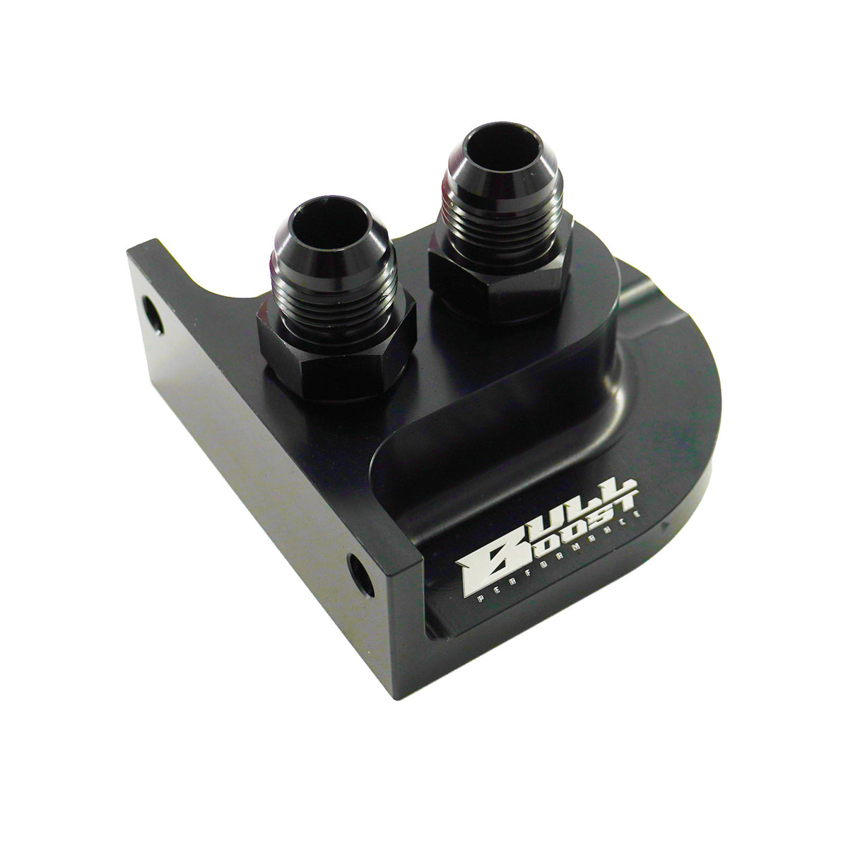 Billet Remote Oil Filter Relocation Mounting Bracket -10 AN with Press ...