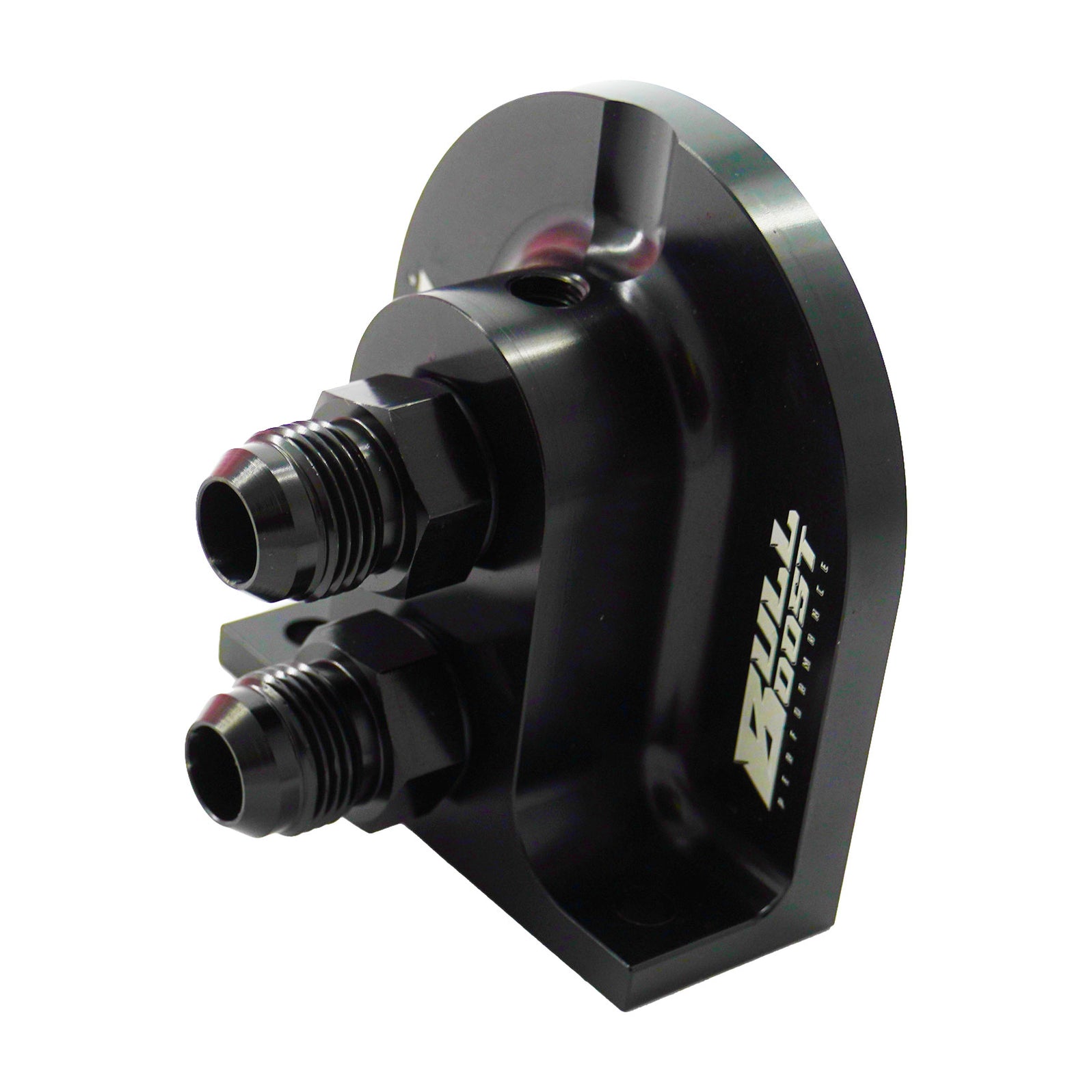 Billet Remote Oil Filter Relocation Mounting Bracket -10 AN with Press ...