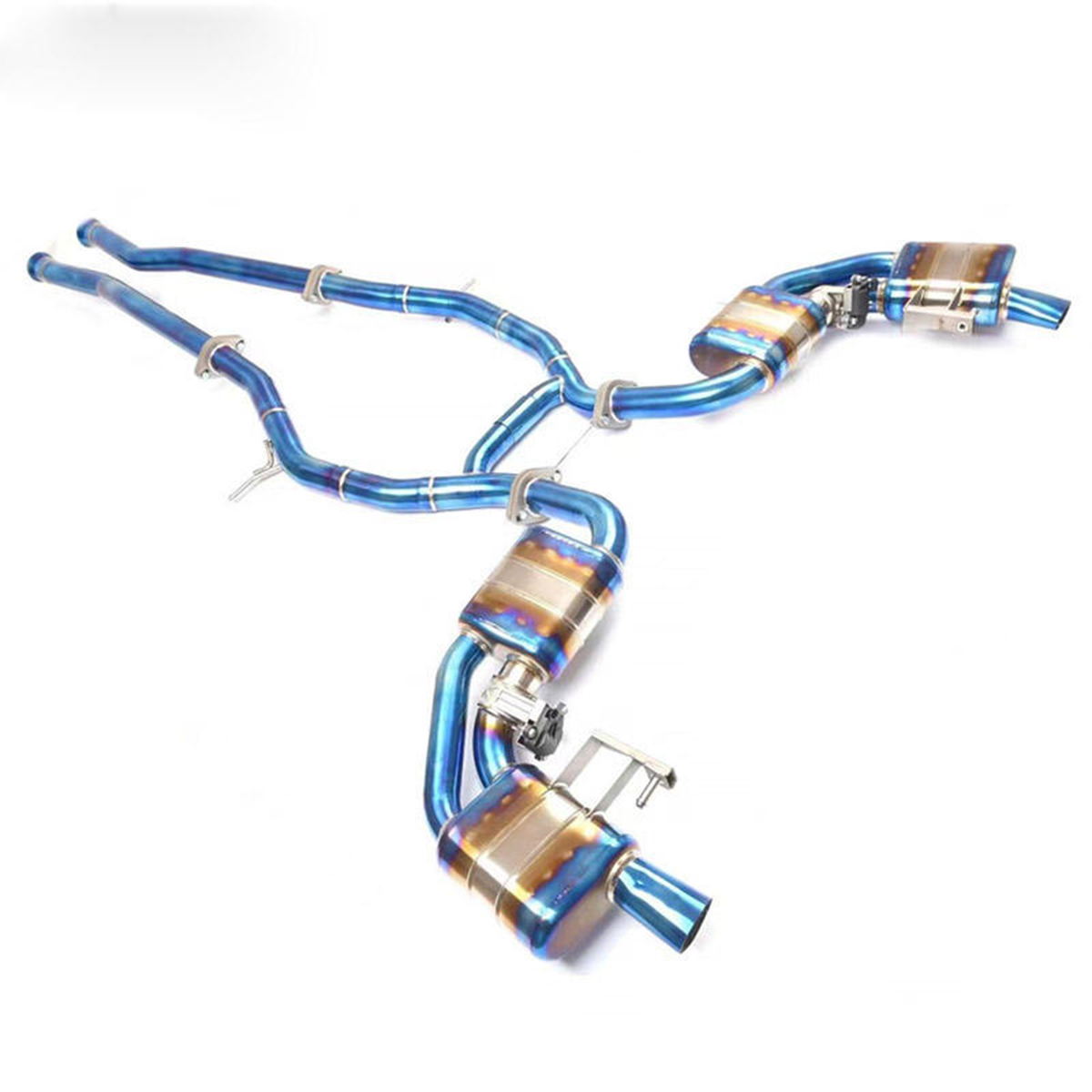 Titanium Valved Catback Exhaust System for Mercedes Benz S63 S63 Coupe ...
