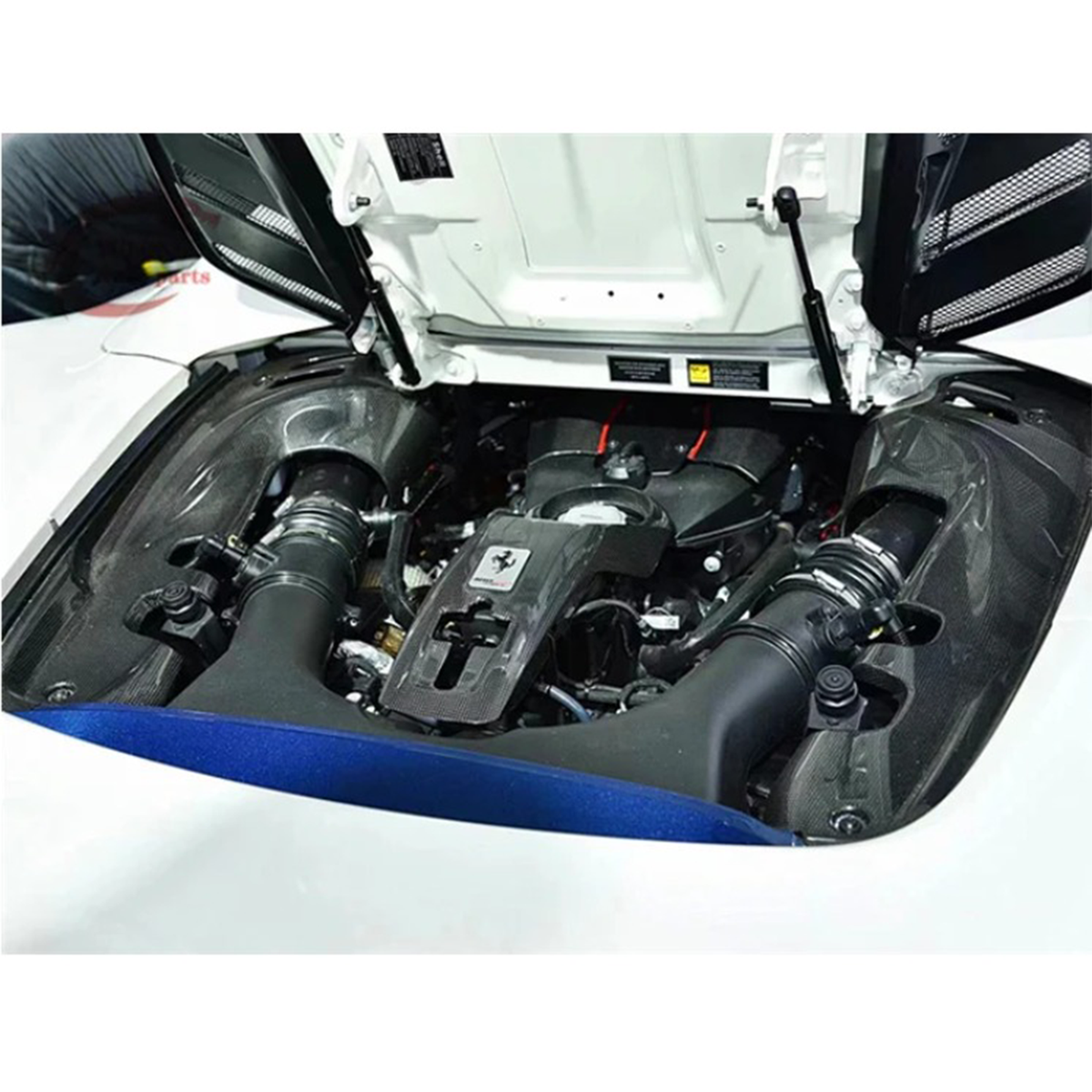 Dry Carbon Fiber Engine Bay Cover Set for Ferrari 488– Bull Boost ...