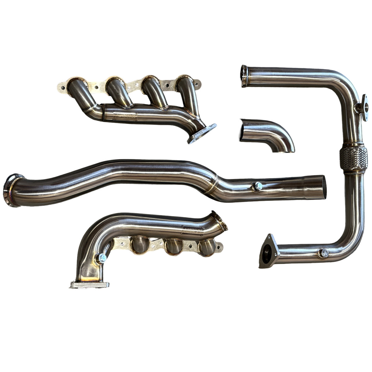 T4 Turbo Hotparts Crossover Exhaust Kit Vortec 4.8 5.3 6.0 LSX Silvera ...