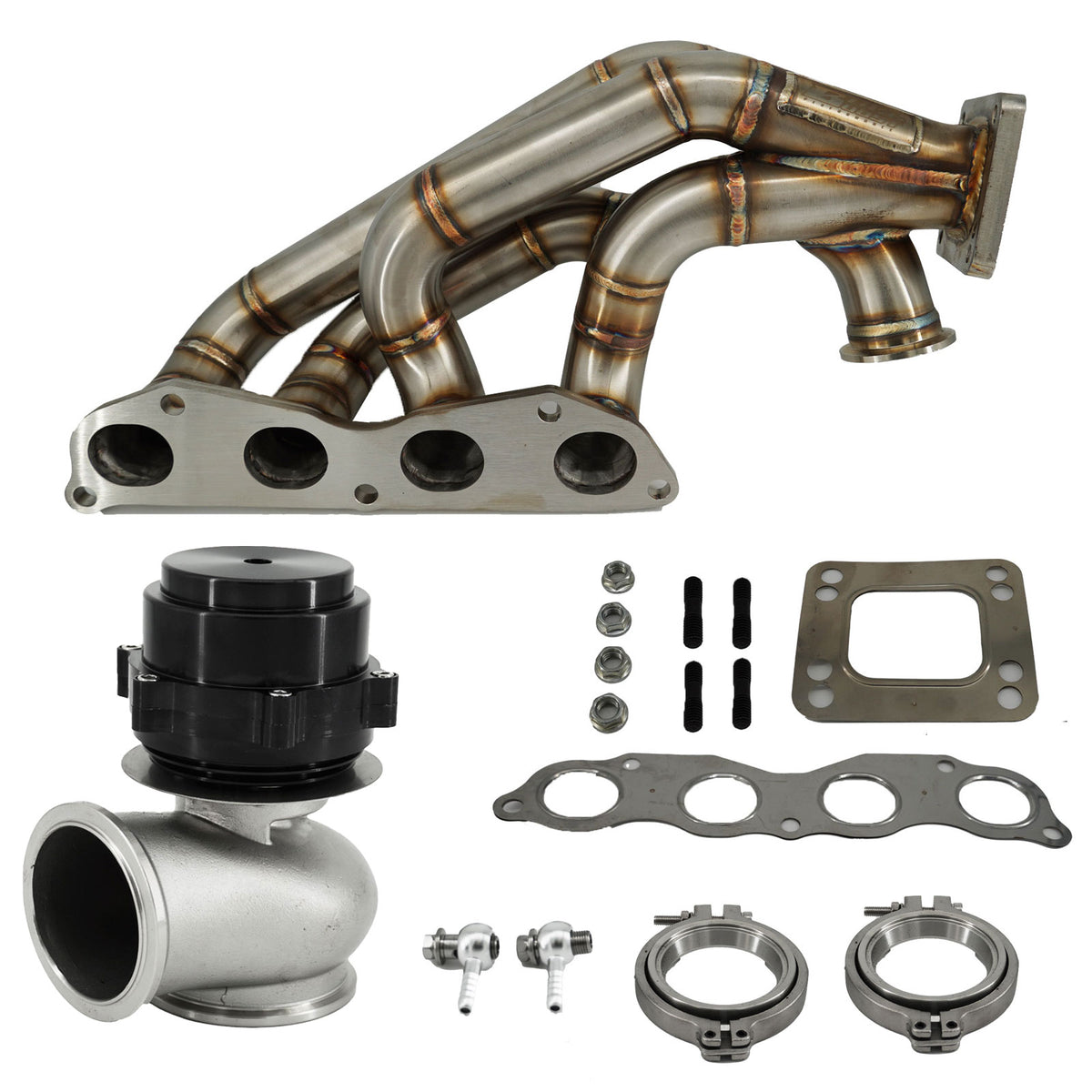 K Series Sidewinder Manifold K20 K24 T3 T4 44mm Wastegate EG EK Civic ...