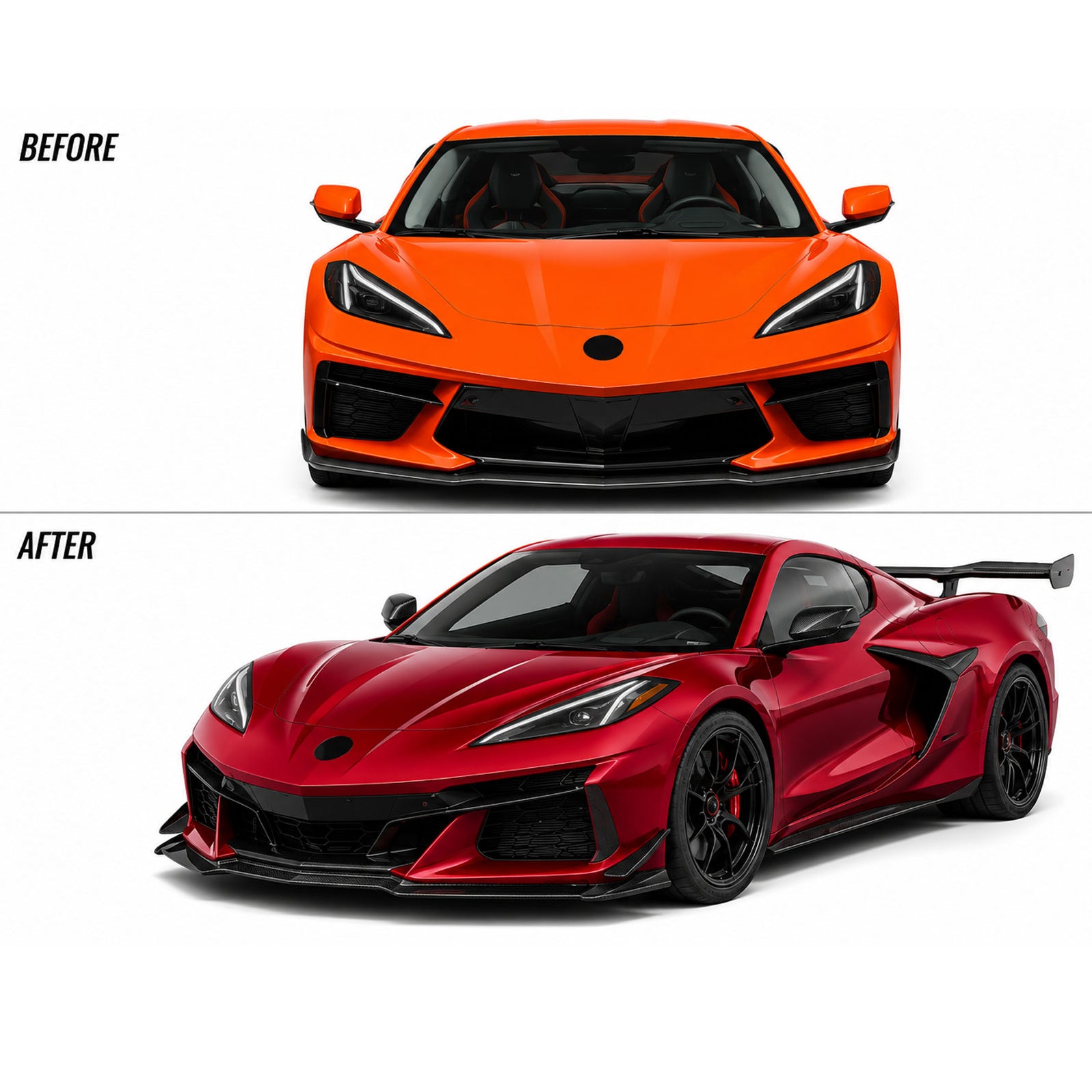 C8 Z06 Carbon Fiber Conversion Kit for Chevrolet Corvette C8 1LT 2LT 3 ...