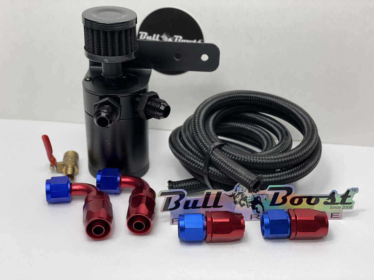 8AN Performance Oil Catch Can 2Port -8AN + Mounting Bracket Kit + Filt ...