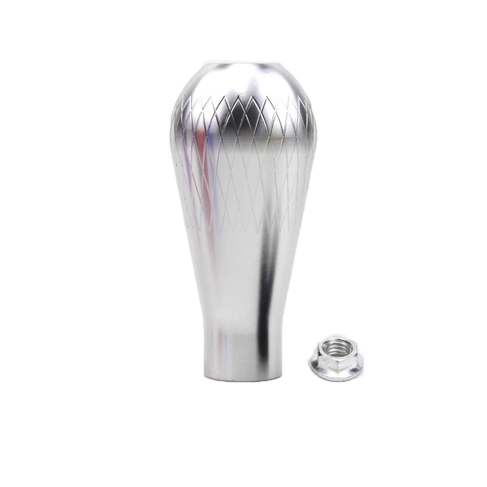 Billet Silver Tear Drop Weighted Shift Knob 195 Grams M10 x 1.5 Alumin ...