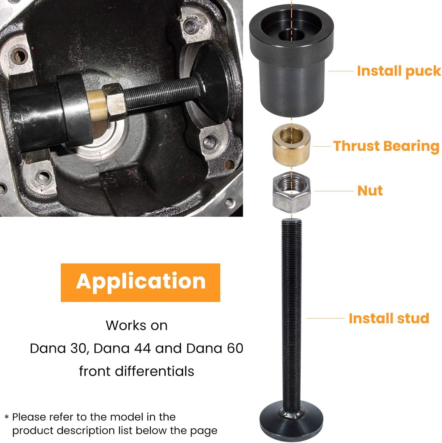 Inner Axle Side Seal Installation Tool For Dana 30/44/60 Axles Front D– Bull Boost Performance
