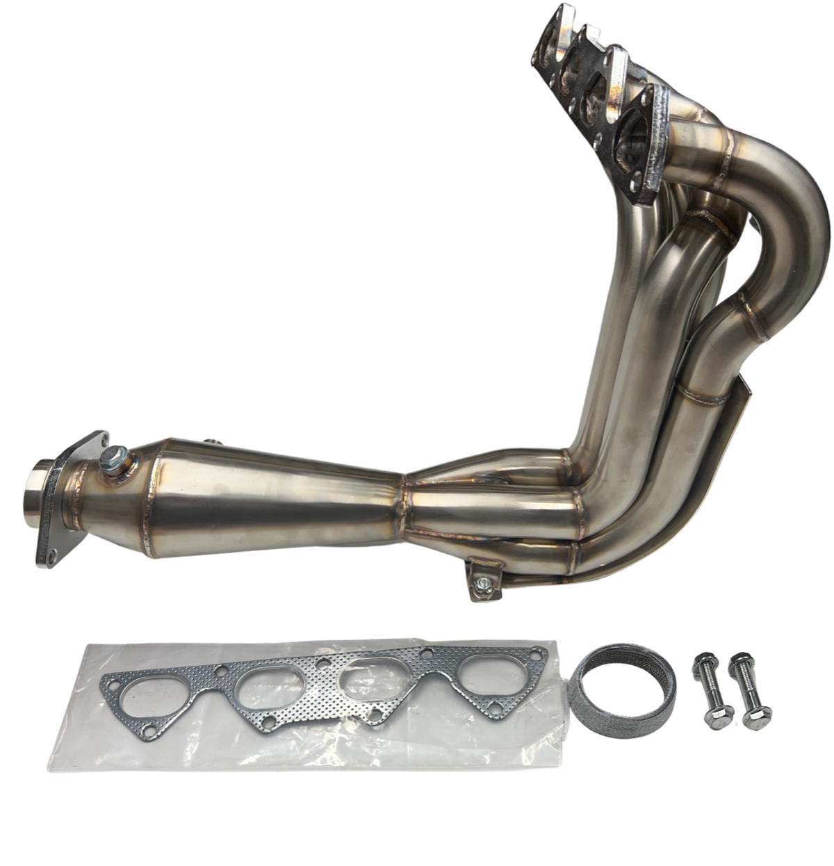 B Series Megaphone Header 4-1 Collector RF V2 B16 B18 B20 RMF Skid Pla ...