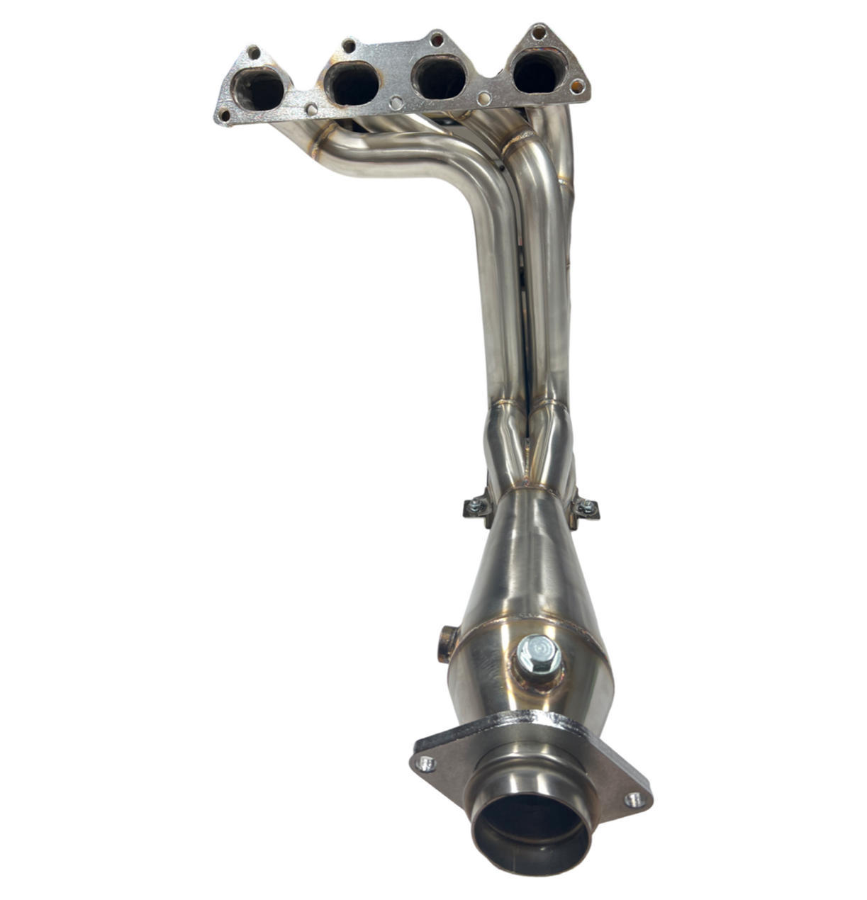 B-Series B16 B18 B20 2.5 Collector Stainless Steel Exhaust Manifold 4 ...