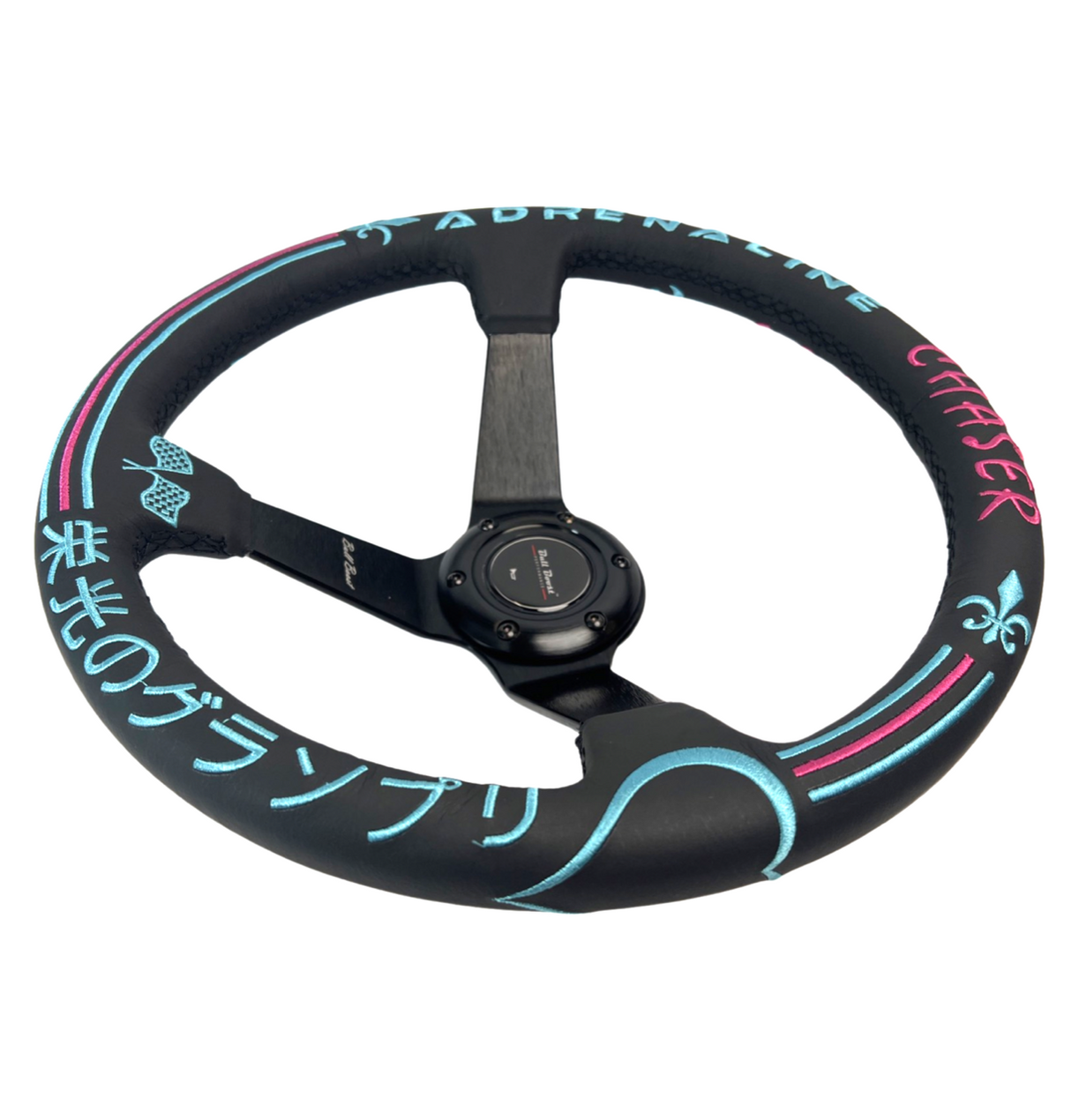 Leather 350mm Steering Wheel + Short Hub Adapter Kit For Ford F150 F35 ...