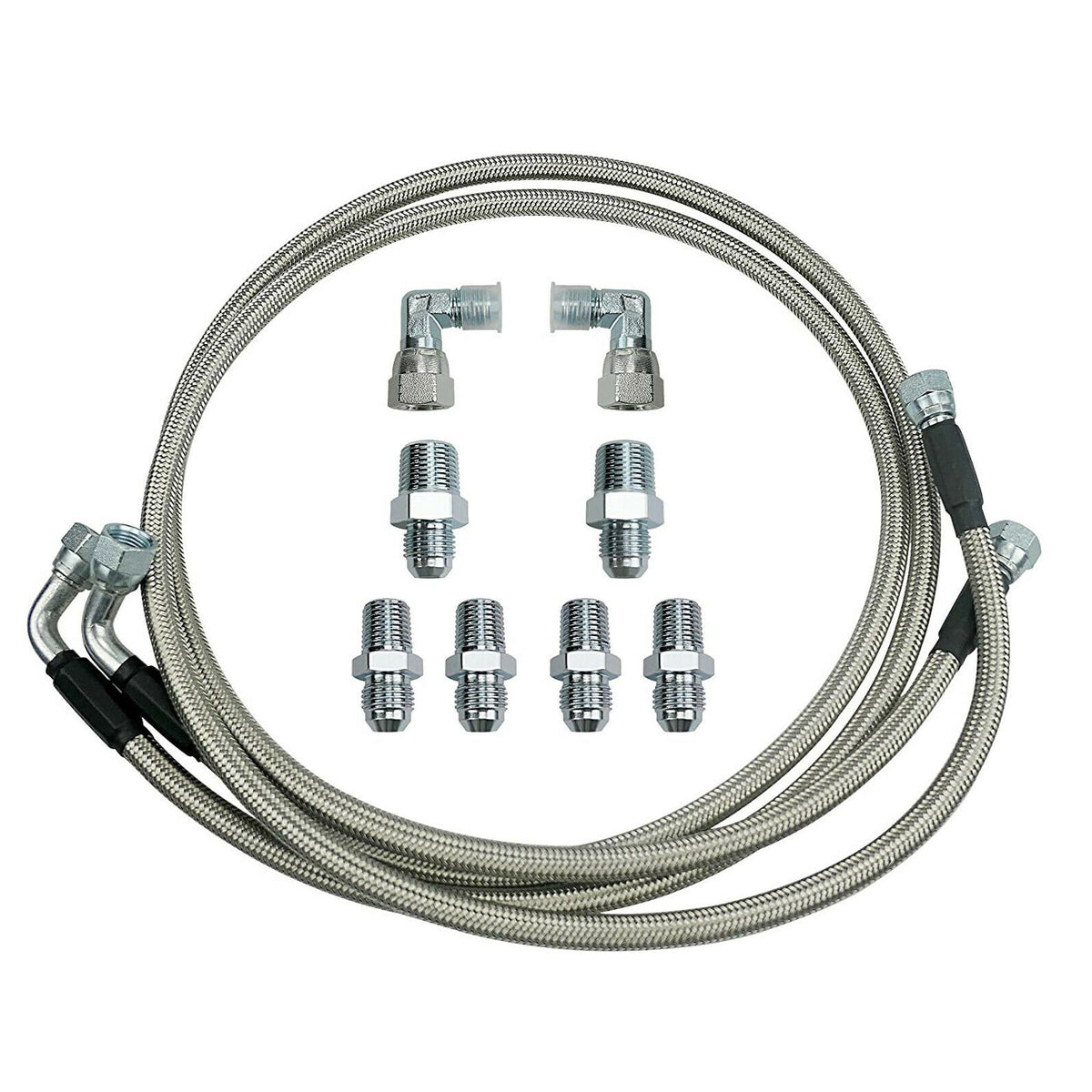 Flexible SS Braided Transmission Cooler Hose Line GM Chevy 1995 & Olde ...