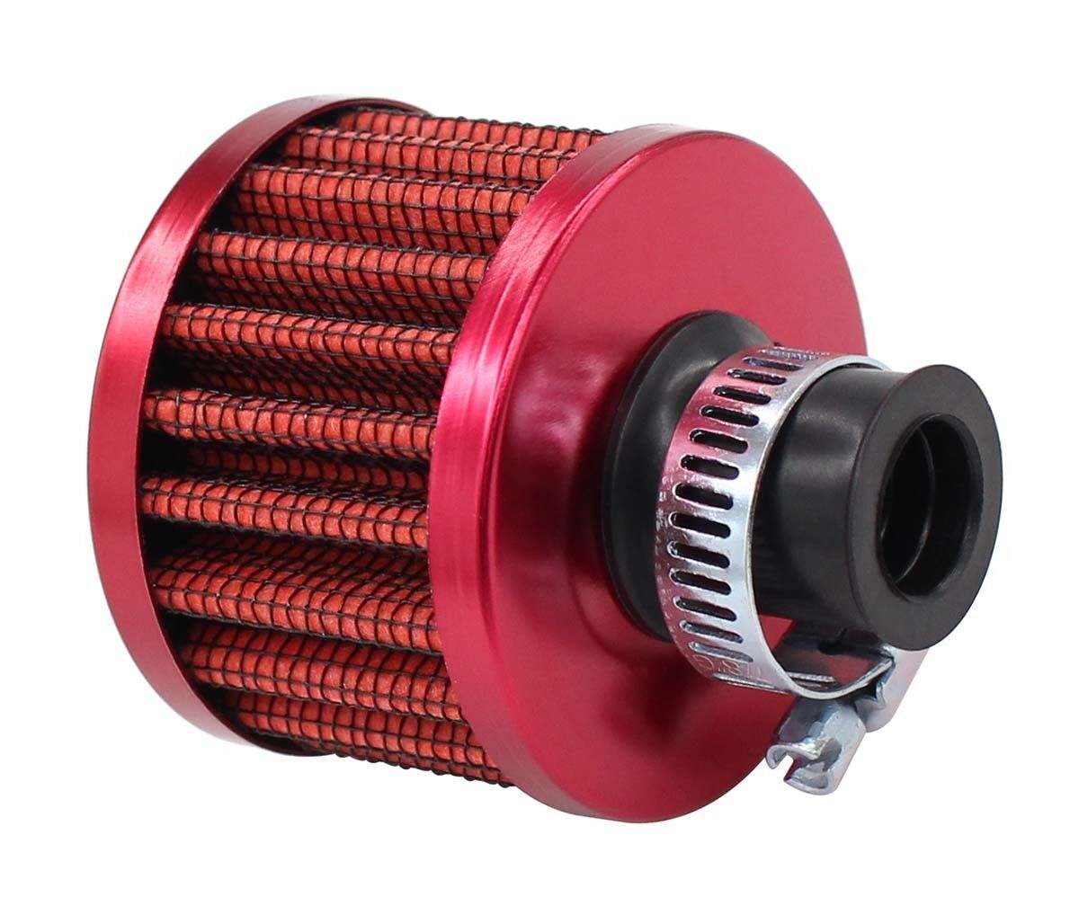 Universal 12mm Crankcase Vent Intake Mini Cone Air Breather Filter Chr ...